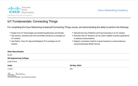 Ullas Manchikatla On Linkedin Got Certified By Cisco Networking