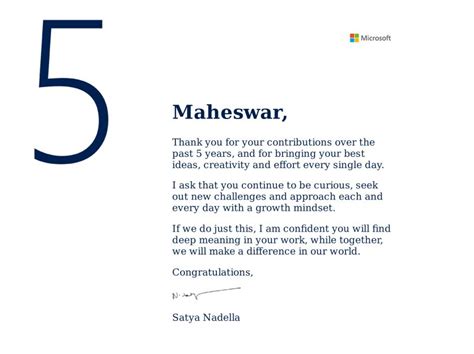 Today Marks My 5 Year Anniversary At Microsoft This Has Been The Most Empowering Rewarding