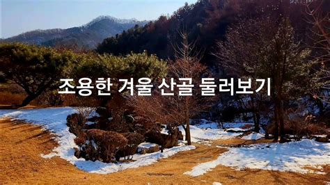 조용한 겨울 산골 풍경 보면서 경쾌한 노래 듣기 전수진 내사랑바보야 Youtube