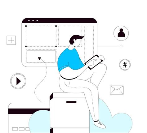 premium vector landing page vector