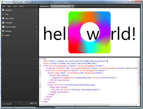 Wpf Rounded Corners And Holes Chris Cavanaghs Blog