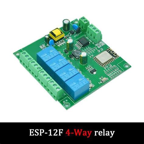 circuits intégrés 4 way esp8266 wifi sans fil cite tech 2 4 8 canaux esp 12f carte de