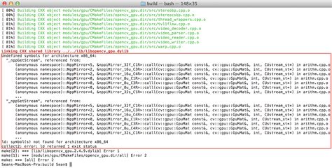opencv2 4 10 cuda6 5 mac os x 10 9 5 clang opencv qanda forum