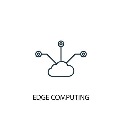 Premium Vector Edge Computing Concept Line Icon Simple Element Illustration Edge Computing