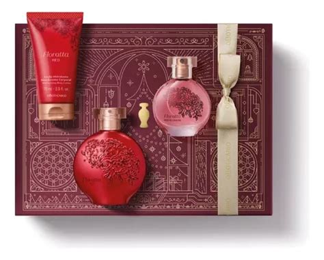 Kit Floratta Red Desodorante Colônia Blossom E Loção Hidratante