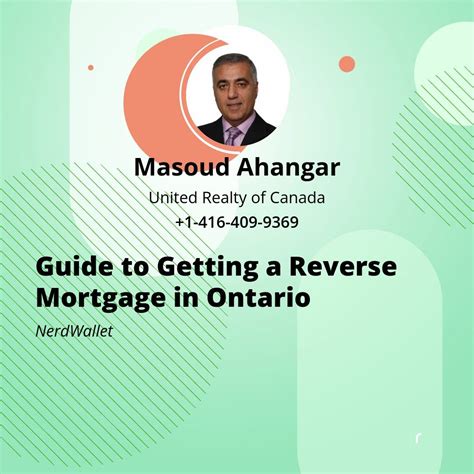 Masoud Ahangar On Linkedin Guide To Getting A Reverse Mortgage In Ontario