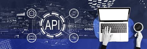 api application programming interface concept with person using a