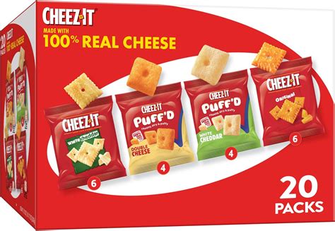 Original Cheez It Baked Snack Crackers 1 5 Oz 15 Pouches Cheez It Original