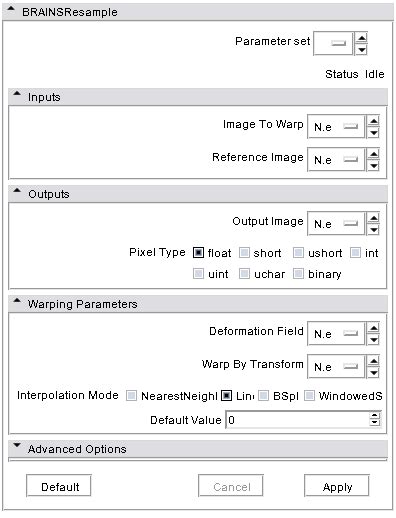 Modules Brainsresample Slicer Wiki