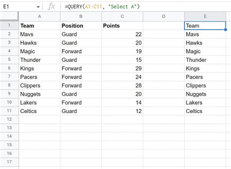How To Use Column Names In Google Sheets Query