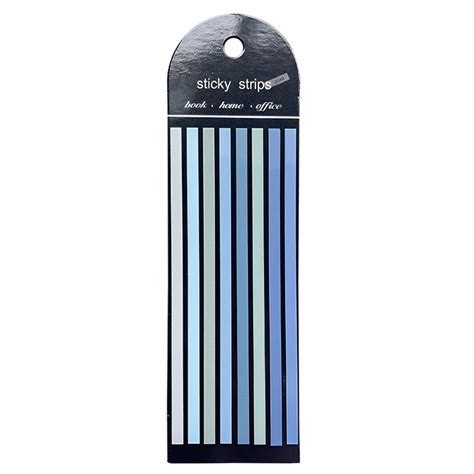 투명 스트립 컬러 형광 방수 스티커 메모 롱 스트립 인덱스 스티커 010