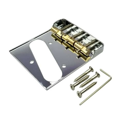Fender Telecaster Bridge Chrome Compensated Brass Saddles Cut Down