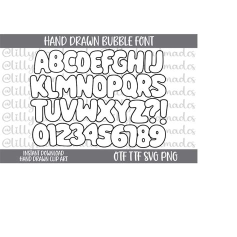Bubble Font Svg Bubble Letters Svg Bubble Alphabet Svg Do Inspire