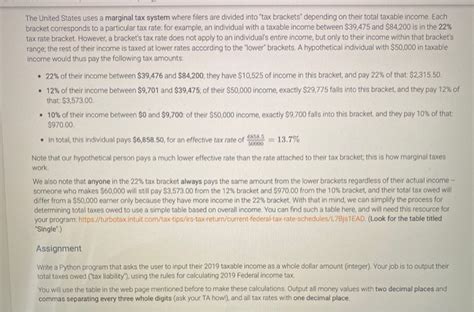Solved Pythonexample Output What Is Your 2019 Taxable