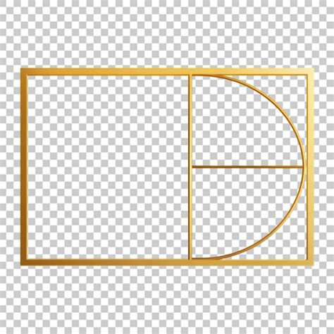Premium Psd Squared Realistic Golden Frame
