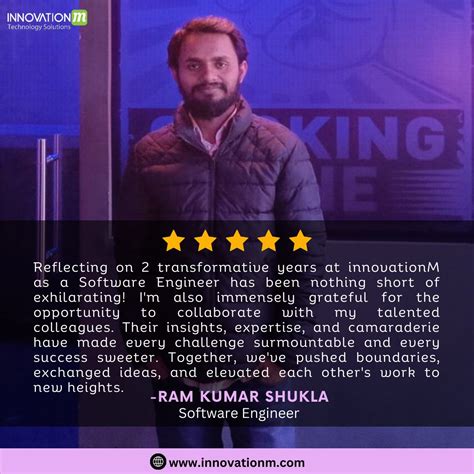 Innovationm On Linkedin Employeetestimonial Softwareengineers Technologies Itcompanies