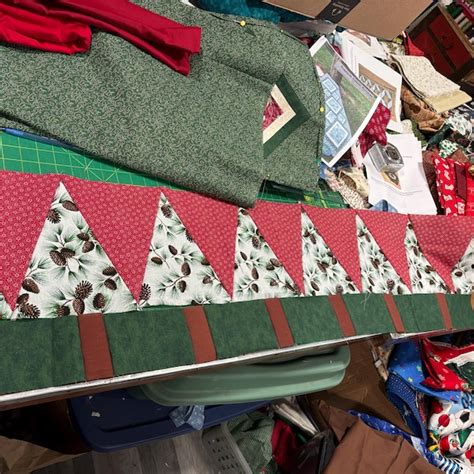 Christmas Tree Lane Table Runner Pattern Pdf Version Cuddle Cat
