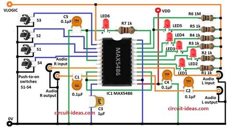 Digital Volume Control Circuit Using Ic Max5486 Circuit Ideas For You