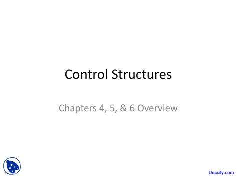 control structures business application programming lecture slides