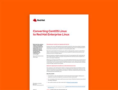 Converting Centos Linux To Red Hat Enterprise Linux Infowatch Daily