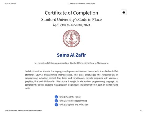 Sams Al Zafir On Linkedin University Stanforduniversity Python