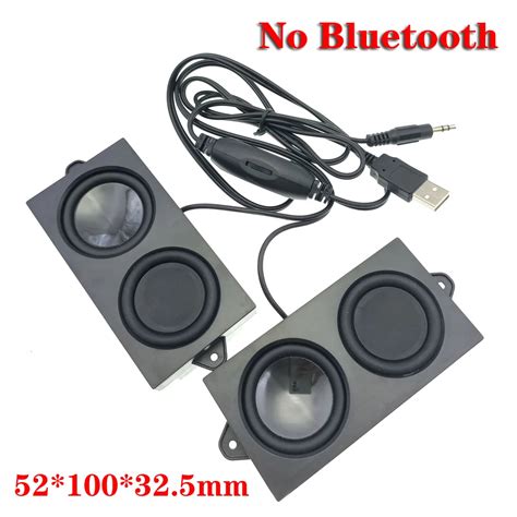 휴대용 유선 베이스 스테레오 서브우퍼 스피커 노트북 스마트폰 플레이어용 블루투스 포함 또는 비포함 가능