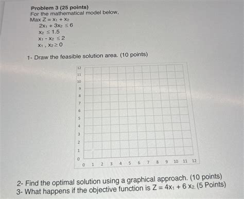 Solved Problem 3 25 ﻿pointsfor The Mathematical Model