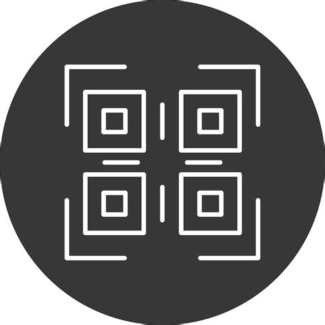 Qr Code Line Inverted Icon Design 43698073 Vector Art At Vecteezy