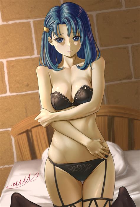 Mm Mmitsu 93 Tania Dq6 Dragon Quest Dragon Quest Vi Highres 1girl Bed Black Bra