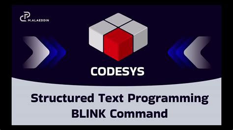 Codesys Blink Fuction Block With Structured Text Programming St Tutorial Youtube