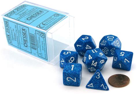 Chessex 7 Die Set Speckled Water Endeavours Thinkplay