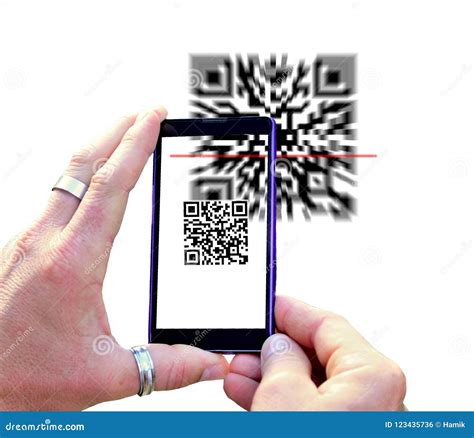 Scanning QR Code With Mobile Phone Stock Photo Image Of Smart Qrcode
