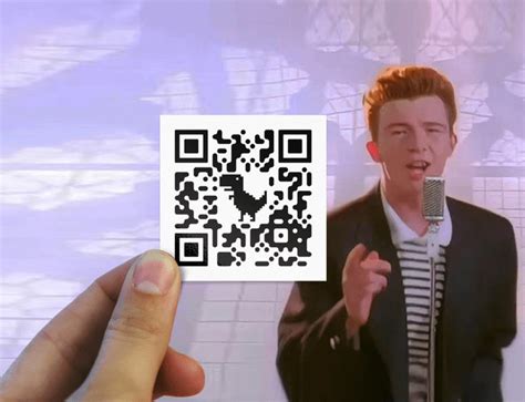Rick Roll Prank Qr Code Sticker Rsticker