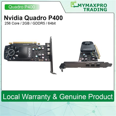 Nvidia Quadro P400 2gb Ddr5 64bit Triple Mini Displayport Refurbished Shopee Malaysia