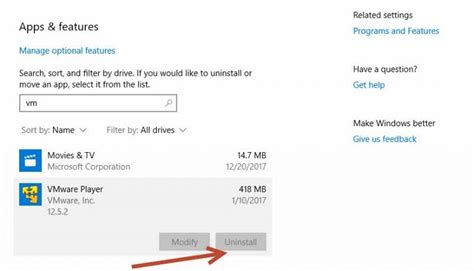 How To Uninstall Vmware Workstation Player 12 In Windows 10 Never Too Old To Learn