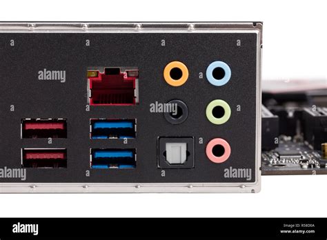 Gaming PC Mainboard Motherboard With Installed CPU And Cooler With Heat Pipes And Ventilator
