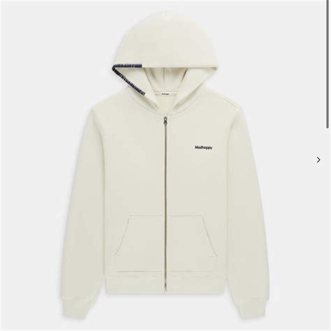 Nwt Madhappy Fleece Zip Up In Vanilla Color Depop