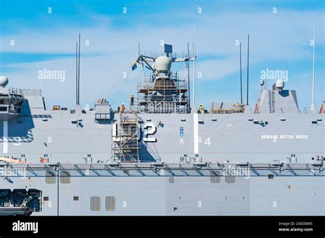 Royal Australian Navy Landing Helicopter Dock Ship Hmas Canberra L02