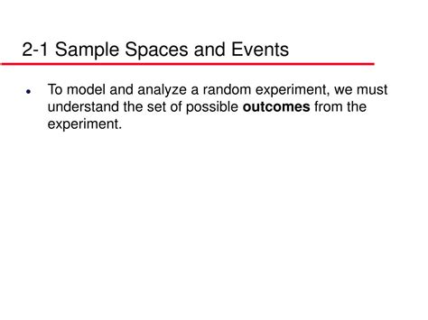 Ppt 2 1 Sample Spaces And Events Powerpoint Presentation Free
