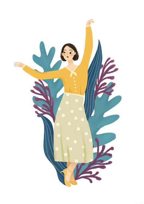 水果女孩风格插画设计作品 设计人才灵活用工 设计dna