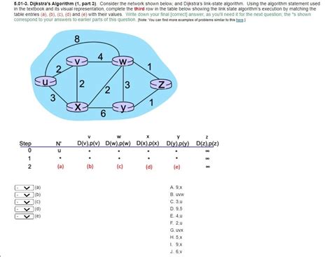 answered 5 01 3 dijkstra s algorithm 1 part… bartleby