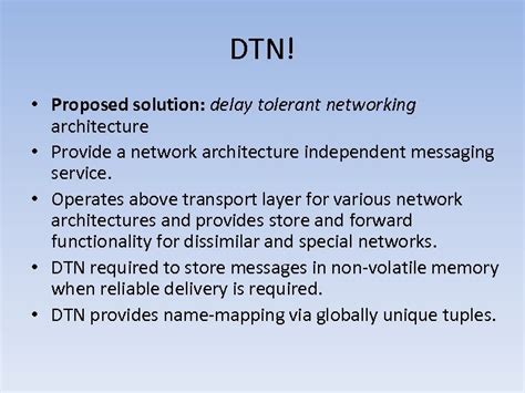 Delay Tolerant Networking Gareth Ferneyhough Unr Cse Department