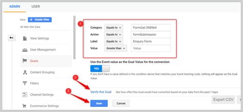 Track Form Google Analytics Integration FormGet