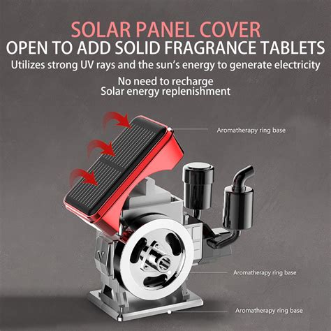 Tractor Engine Solar Powered Car Perfume Diffuser Stirlingkit