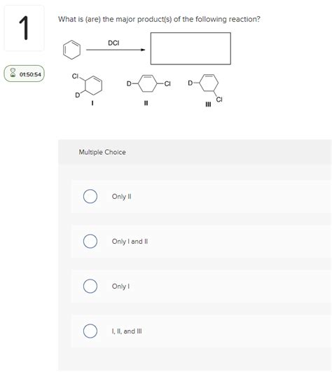 Solved What Is Are The Major Product S Of The Following