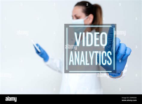 Writing Displaying Text Video Analytics Word Written On Analyzing Video To Detect And Determine