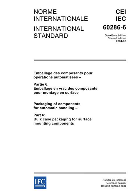 Iec 60286 6 2004 Iec Standards Vde Publishing House