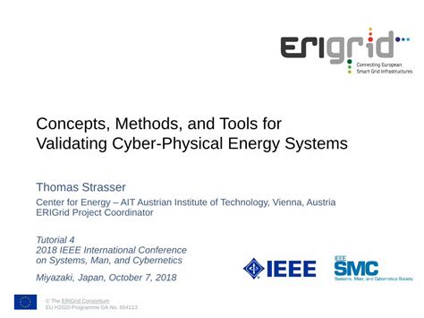 Pdf Concepts Methods And Tools For Validating Cyber Physical · Physical Energy Systems
