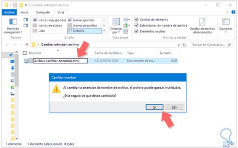 Cómo Cambiar Extensión De Archivo En Windows 10 Solvetic
