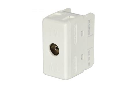 Gewiss Tv Socket Male 1 Module White Megatek